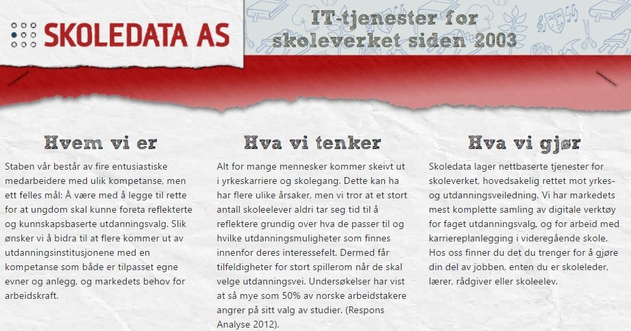 Hvem vi er | Skoledata AS